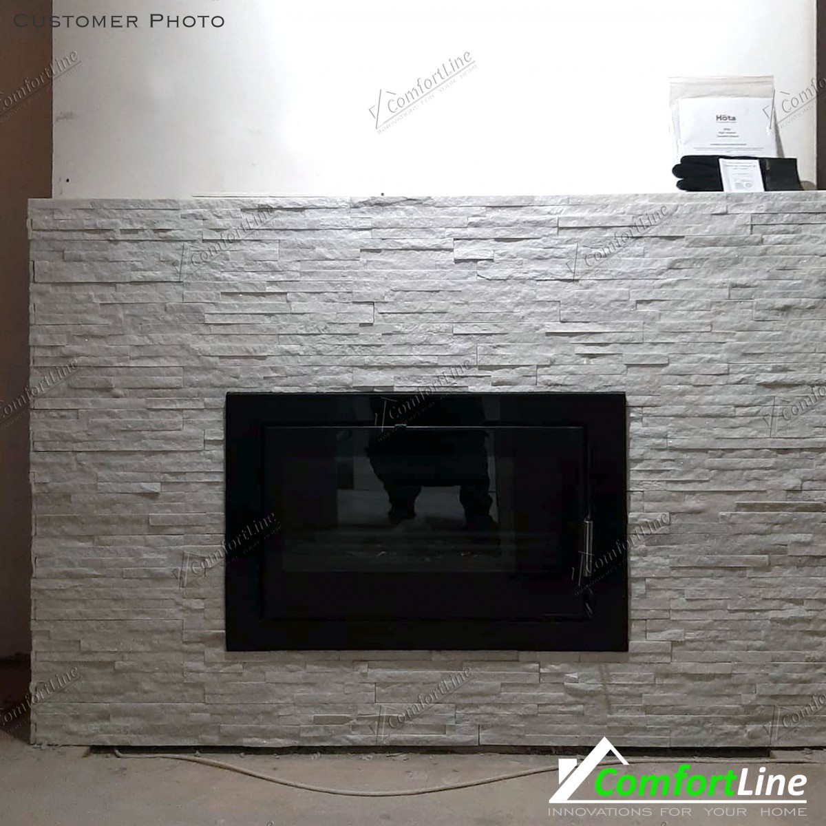 White Quartz Natural Stone Cladding Panels 3D - Comfortline Ireland